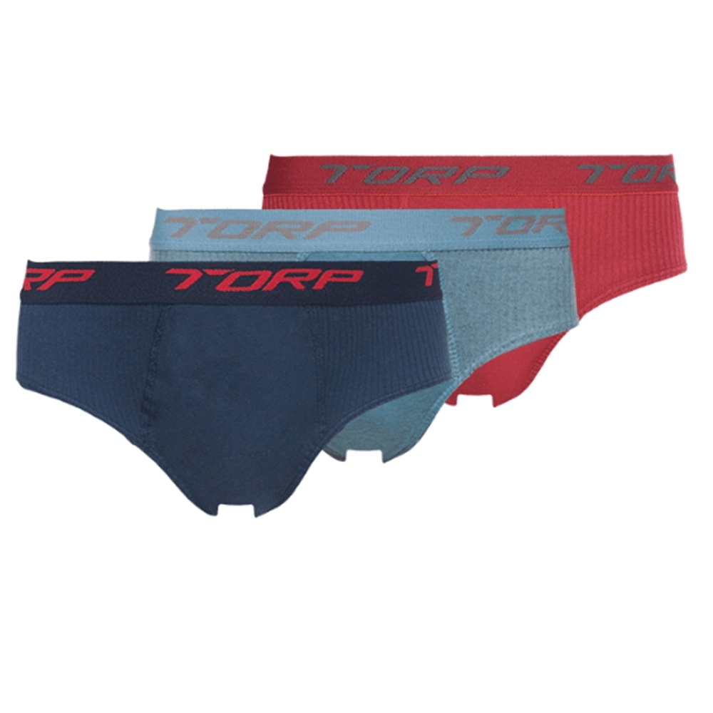 Cueca Torp Juvenil Slip em Algodão 7204 Kit C/3 - meiassaojose