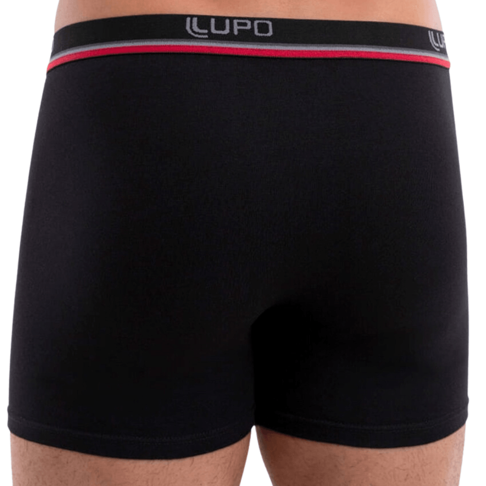 Cueca Lupo Boxer Algodão com Elastano 523 Kit C/10 - meiassaojose